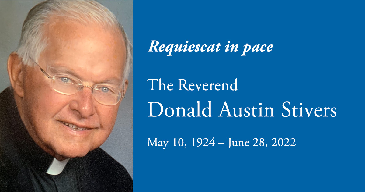 RIP: The Reverend Donald Austin Stivers | Episcopal Diocese of Los Angeles