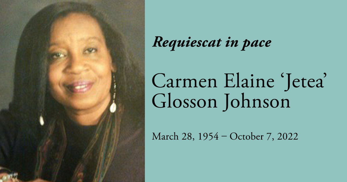 Carmen Elaine ‘Jetea’ Glosson Johnson | Episcopal Diocese of Los Angeles
