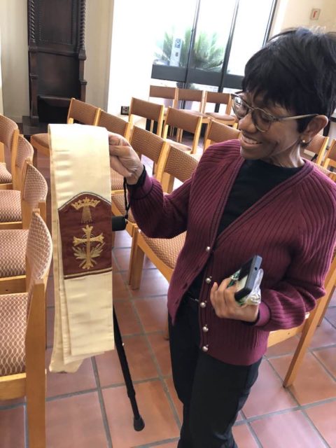 Ordinands and handmade stoles | Episcopal Diocese of Los Angeles