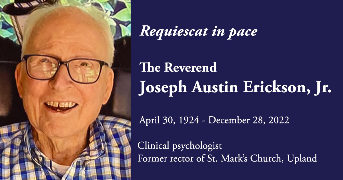 The Rev. Joseph Austin Erickson, Jr. | Episcopal Diocese of Los Angeles