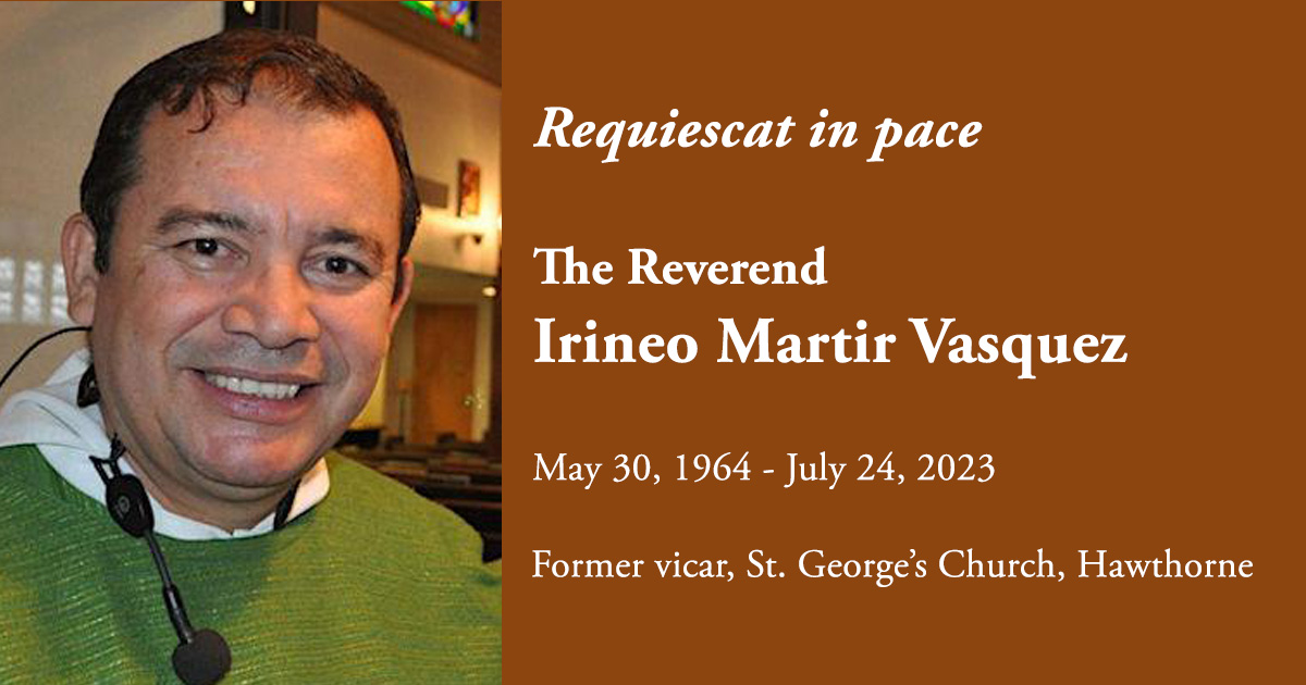 RIP: The Rev. Irineo Martir Vasquez | Episcopal Diocese of Los Angeles